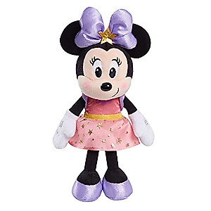 Disney Junior Minnie Mouse 8-Inch Small Stars Minnie Mouse Plushie Stuffed Animal, Pink
