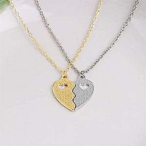 Birthday Christmas Gifts for Best Friend Bff Friendship Necklaces for 2 Best Friends Matching Heart Necklace for Women Teen Girls Gift