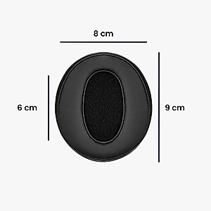 kwmobile Replacement Ear Pads Compatible with Sennheiser HD450BT / HD350BT - Earpads Set for Headphones - Black