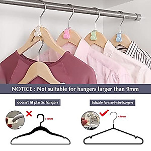 50PCS Clothes Hanger Connector Hooks Space Saving Cascading Hangers Closet Organizers Space Saver Hanger Extenders for Clothes (White)