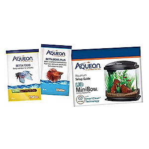 Aqueon 00800198: Aquarium Kit BettaBow Led Blk 2.5G