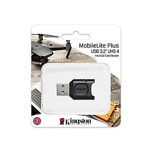 Kingston MobileLite Plus USB 3.2 microSDHC/SDXC UHS-II Card Reader (MLPM)