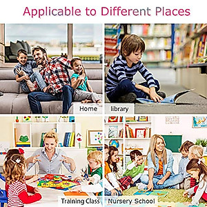 FDW Toy Organizer Storage Kids Box Playroom Bedroom Shelf Drawer with Plastic Bins,Nature