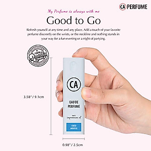 CA Perfume Impression of Green Irish Tweed for Man Travel Size Sample Fragrance Eau de Parfum Sprayer (0.3 Fl Oz/10 ml) X3