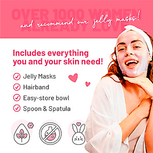 BRÜUN Peel-Off Egyptian Rose Jelly Mask for Face Care – A 23 fl oz Rubber Mask Jar for 30 to 35 Treatments – A Skin Care Moisturizing Gel Mask of Spa Set for Men, Women and Adults