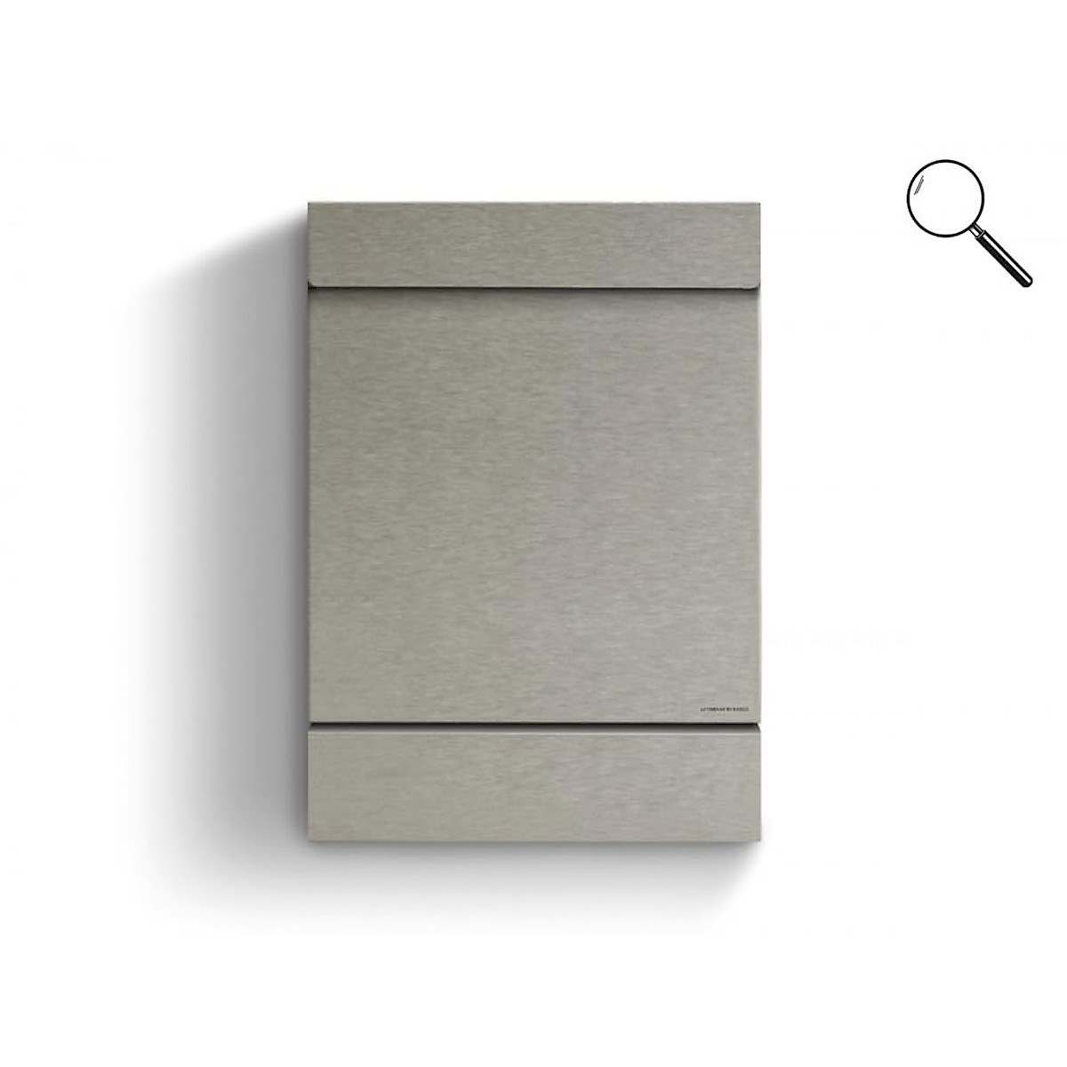 Radius Design Letterman M Wall Mount Modern Design Mailbox Stainless Steel