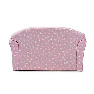Baxton Studio Sofas, Pink/White Heart Print