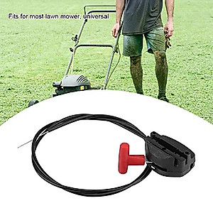55.1" Lawn Mower Throttle Cable Switch Control Garden Machine Fitting Throttle Cable Lawnmower Control Switch Lever Handle Kit