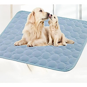 BUNGAA Lobster Clasp,Jewellery Clasps, Dog Cooling Mat Large and Washable Pet Beds Ice Pad Sofa House Puppy Couch Kennel Pet Supplies Cat Hammock Dog Accessories (Color : Pink, Size : M 60x50cm)