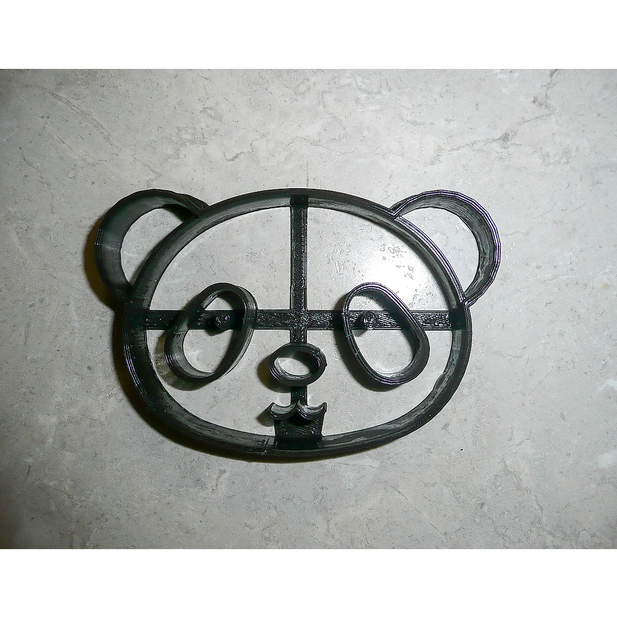 PANDA BEAR FACE BAMBOO EATING ANIMAL DETAILED COOKIE CUTTER MADE IN USA PR288