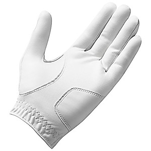 TaylorMade Stratus Tech Glove 2-Pack (White, Left Hand, Large), White(Large, Worn on Left Hand)