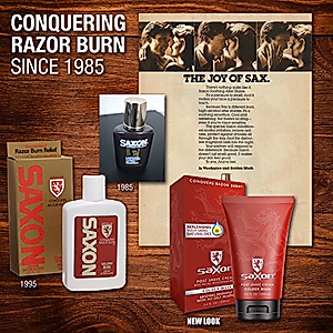 Saxon Post Shave Cream with Micro Moisturizing and Conditioning Beads, Golden Musk