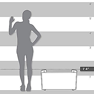 Humble Crew Toy Box with Wheels, Natural (TB234)