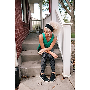 Maven Thread Urban, Workout Headbands for Women, Wide Headbands for Women, Sports Running Headband for Exercise, Gym hairband Athletic Workouts and Yoga 4" Thick Non Slip Sweatbands for Women 2Pack