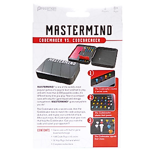 Travel Classics: Mastermind - The Strategy Game of Codemaker vs. Codebreaker in A Compact Travel Case by Pressman