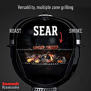Weber Summit Kamado E6 Charcoal Grill, Black