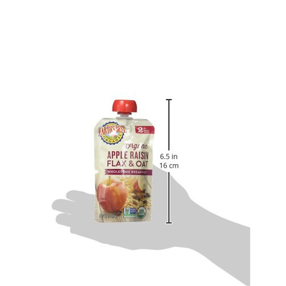Earth's Best Organic Stage 2 Baby Food, Apple Raisin Breakfast, 4 Oz Pouch