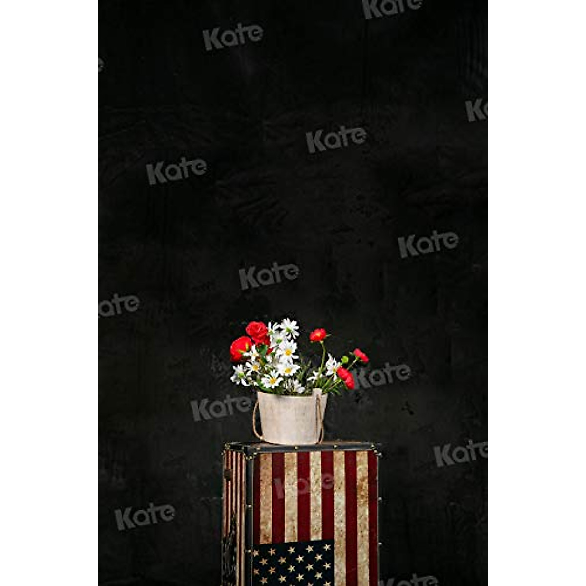 Kate 5ft×7ft Solid Black Backdrop Portrait Background for Photography Studio