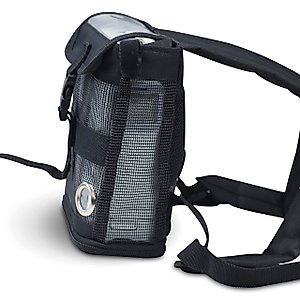 O2TOTES USA Backpack Custom Fit For Inogen One G4, Inogen Rove 4, OxyGo Fit; Ultra Lightweight, Mesh Panels, Zippered Bottom