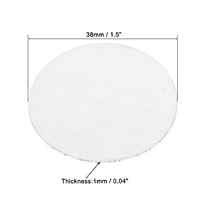 PATIKIL 38mm/1.5" Foam Lid Liner, 200Pack Adhesive PS Foam Lid Liner Pressure Sensitive Seal Cap Liners Resistant Tamper for Plastic Glass Jar Bottle Cap Seals