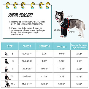 Comwish Recovery Sleeve for Dogs, Both Front Legs Protection After Surgery, Dog Leg Sleeve to Stop Licking, Bite and Keep Dry, Waterproof Abrasion Resistant Dog Recovery Sleeve (XXL)