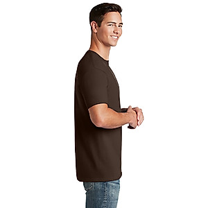 Jerzees Dri-Power Mens Active T-Shirt Large Chocolate