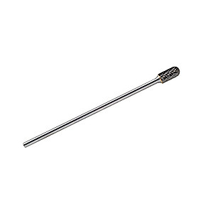 YUFUTOL SC-5L6 Tungsten Carbide Burr - 6” (152.4mm) Long Double Cut Carbide Burr File (1/2” cutter Dia X 1”Cutter Length) with 1/4 Shank Dia Cylinder with Ball Nose Shape,1pcs