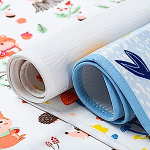 ODDA Baby Changing Mat, Portable Diaper Change Pad -19.7 X 27.6 inches Waterproof Foldable Diaper Mat, Reusable Diaper Changing Station for Travel, Home and Outdoor Extra Large Mat for Toddler(3PACK)