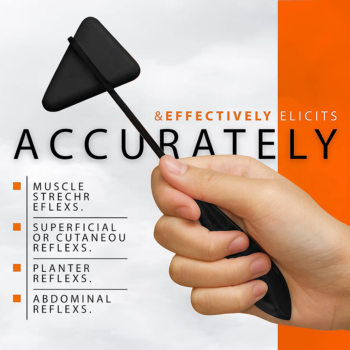 SURGICAL ONLINE Set of 3 Pcs Aluminum Sensory Tuning Forks C 128 512 + Taylor Percussion Hammer Mallet, Superior Diagnostic Kit