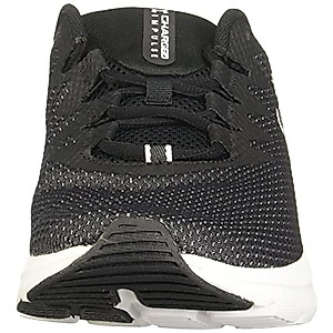 Under Armour Men's Charged Impulse 3 Running Shoe, (001) Black/Black/Metallic Silver, 14