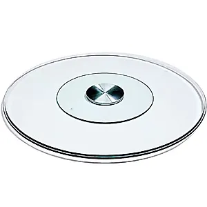 Lazy Susan,Tempered Glass Rotating Tray Tempered Glass Round Turntable Rotating Serving Tray for Dining Table Rotating Tray Glass Serving Plate