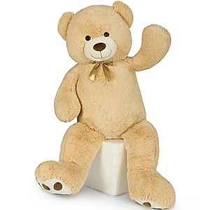 MaoGoLan Giant Big Teddy Bear Jumbo Stuffed Animal Huge Tan Bear Plush Tan Bear for Girlfriend