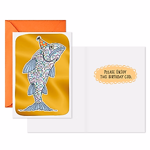 Hallmark Shoebox Pack of 2 Funny Birthday Cards (Birthday Cod, Noah's Ark)