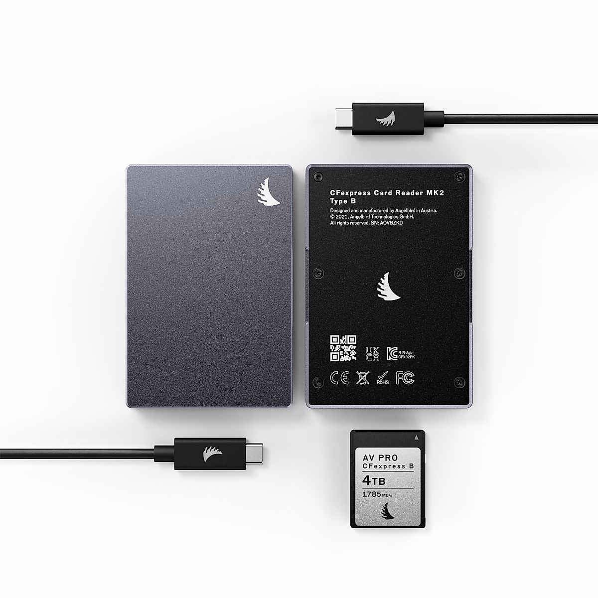 Angelbird Card Reader CFexpress B MK2 - for CFexpress Type B Memory Cards - Fast Data Transfer and Uninterrupted File Offloading