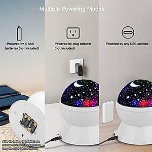 ANTEQI Star Night Lights Projector for Kids Star Glob Projection Nightlight with 17 Projection Modes and Timer for Baby Bedroom Ceiling Decor