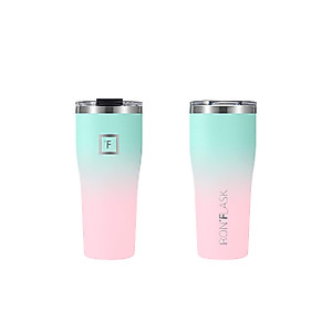 IRON °FLASK Insulated Rover Tumbler w/Lid & Straw - 24 Oz Leak Proof & Stainless Steel Bottle for Hot & Cold Drinks - Coffee Travel Mug, Water Metal Canteen, Thermal Cup