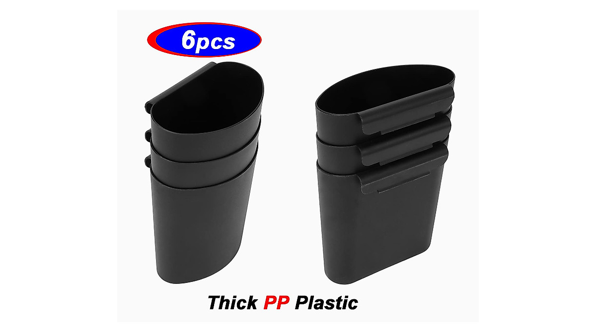 JAKAGO 6-Pack Hanging Buckets for Versatile Storage