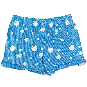 Disney Minnie Mouse Infant Baby Girls Tank Top French Terry Shorts and Scrunchie 3 Piece Outfit Set Yellow Daisies 18 Months