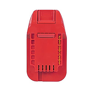 X-Adapter Fits Bauer 20v MAX Cordless Tools Compatible with Black & Decker 20v MAX (NOT Old 18v) Lithium Batteries- Adapter Only, RED (BD-BE20)