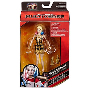 Mattel DC Comics Multiverse Suicide Squad Action Figure, Harley Quinn Collectible Toy with Ultimate Croc Build-A-Parts, Signature Look