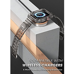 SUPCASE for Apple Watch Series 9/8/7/6/5/4/SE2/SE [41/40mm] Case with Band (Unicorn Beetle Pro), Rugged Men Cover Protective Case with Adjustable Strap Bands for iWatch 9/8/7/6/5/4/SE2/SE, FrostBlack