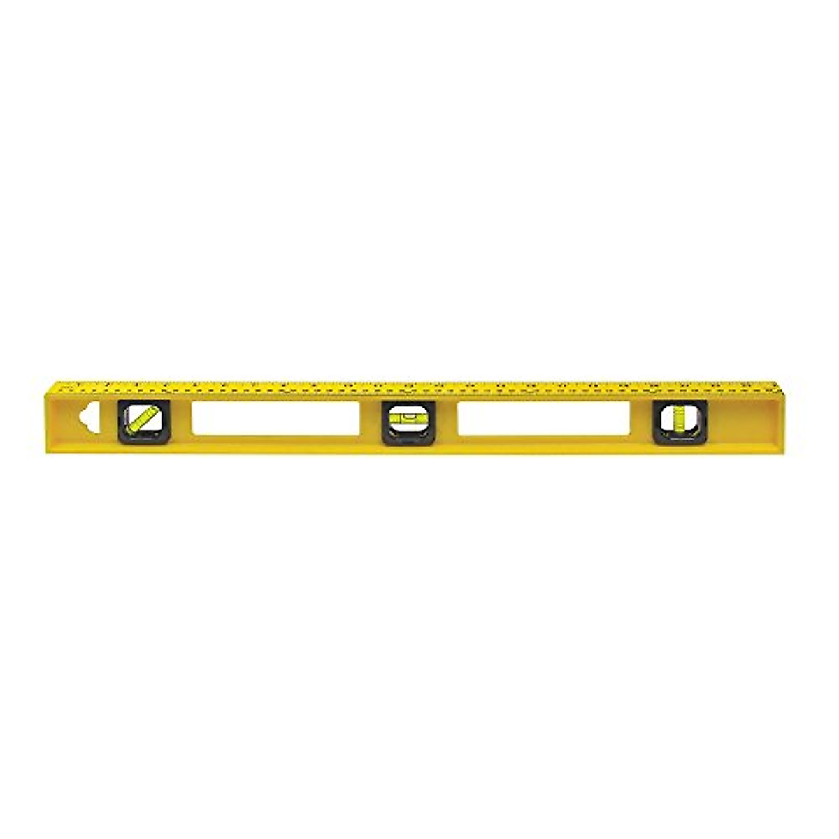 Swanson Tool Co PL0024 24 inch Speedlite Ruled-Edge Composite Level with Inches/Metric Marks (60 cm) 3 Bubble Vials for 0°/90°/45° Measurements,Yellow