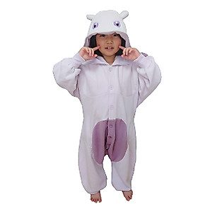 SAZAC Kigurumi - Pokemon - Mewtwo - Onesie Jumpsuit Halloween Costume -Kids Size (5-9 Year Old) Purple