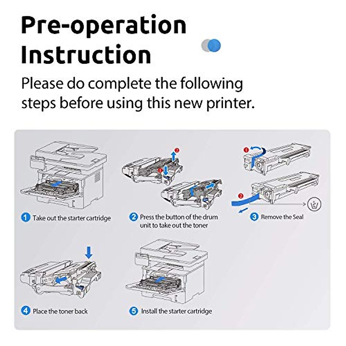 Pantum M7202FDW All-in-One Laser Printer Copier Scanner Fax, High Print and Copy Speed, Auto-Duplex Printing, with Wireless, Ethernet & USB Capabilities with TL-410X