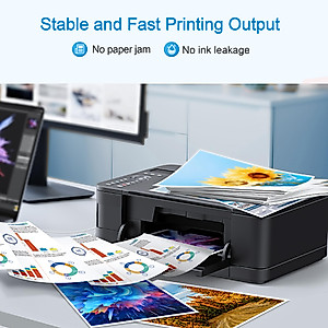 802XL Ink Cartridges Remanufactured Replacement for Epson 802 XL Ink Cartridges Combo Pack Compatible with WF-4720 WF-4730 WF-4734 WF-4740 EC-4040 EC-4030 EC-4020 Printer (4 Pack)