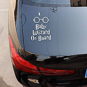 11.2X16.5CM Baby Wizard On Board Body Window Car Sticker Funny Vinyl Decal Accessories