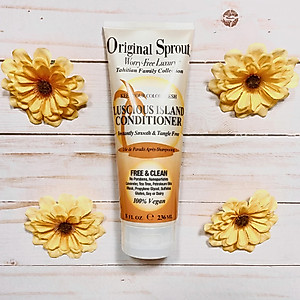 Original Sprout Tahitian Conditioner for Color-Treated Hair, Vegan, 8 oz. Bottle