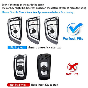 QBUC Key Fob Cover Full Protective Case, Key Fob Case for X1 /X3 /X5 /X6 and for Series 1 /2 /5 /7 Soft TPU Anti-dust Case Shell Keyless Remote Control(Sliver)