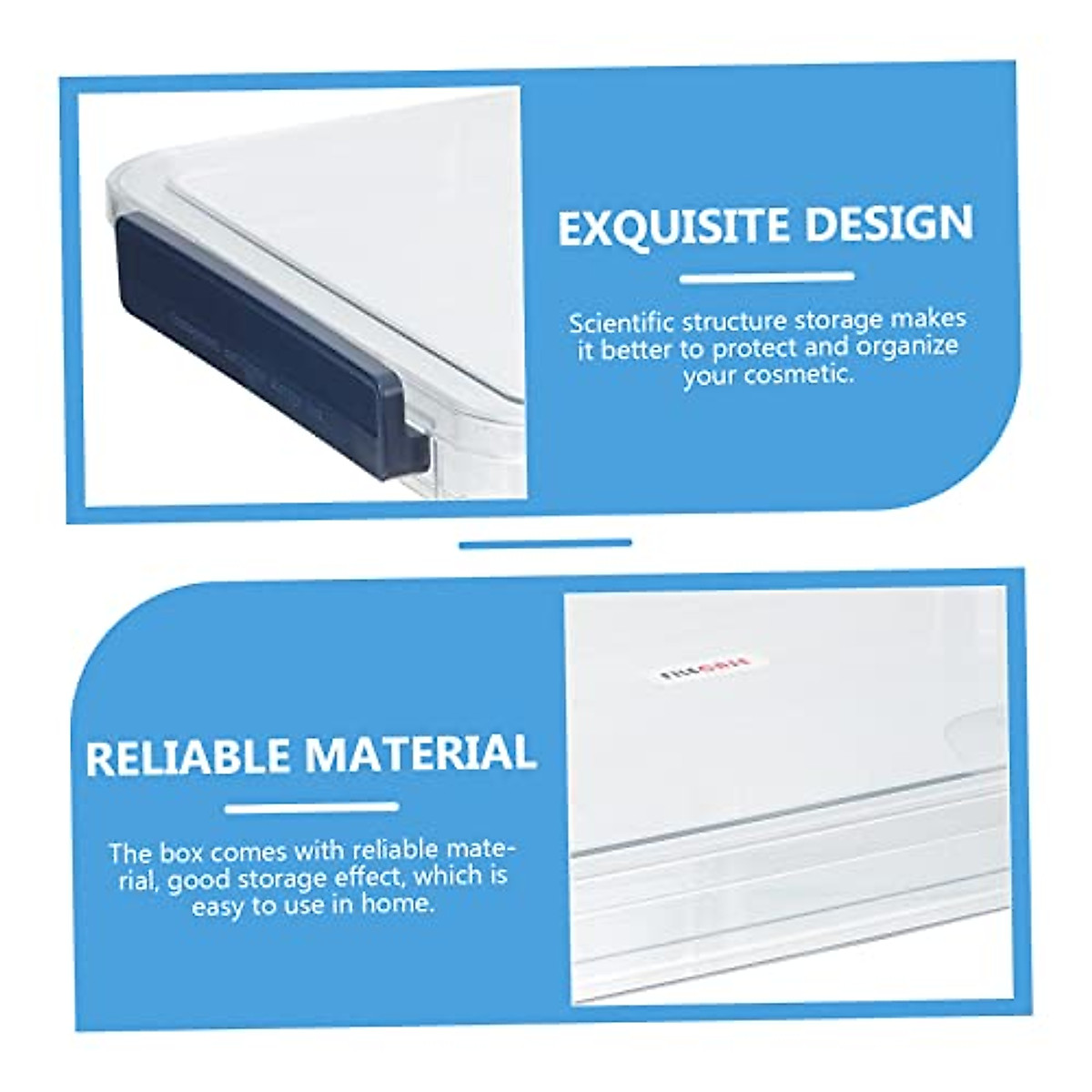 Didiseaon A4 File Organizer Board Game Storage Multifunctional Desk Organizer Plastic Desk Shelf Document Holder Case Clear File Case Desktop File Case Cosmetic Storage Box The Pet Student