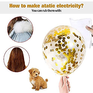 Gold White Birthday Party Decorations with Happy Birthday Banner,Heart Star foil balloons,DIY Cake Topper,Circle Dots Garland,Hanging Swirls,Tissue Paper Pompoms for Man Women